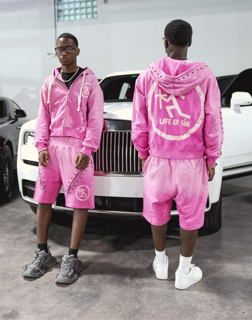 Washed Pink Star Jacket – Life of Sin Streetwear